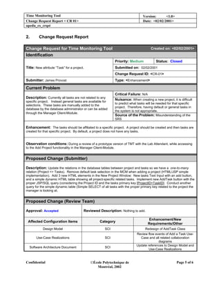 Requirement Change Request Template | PDF