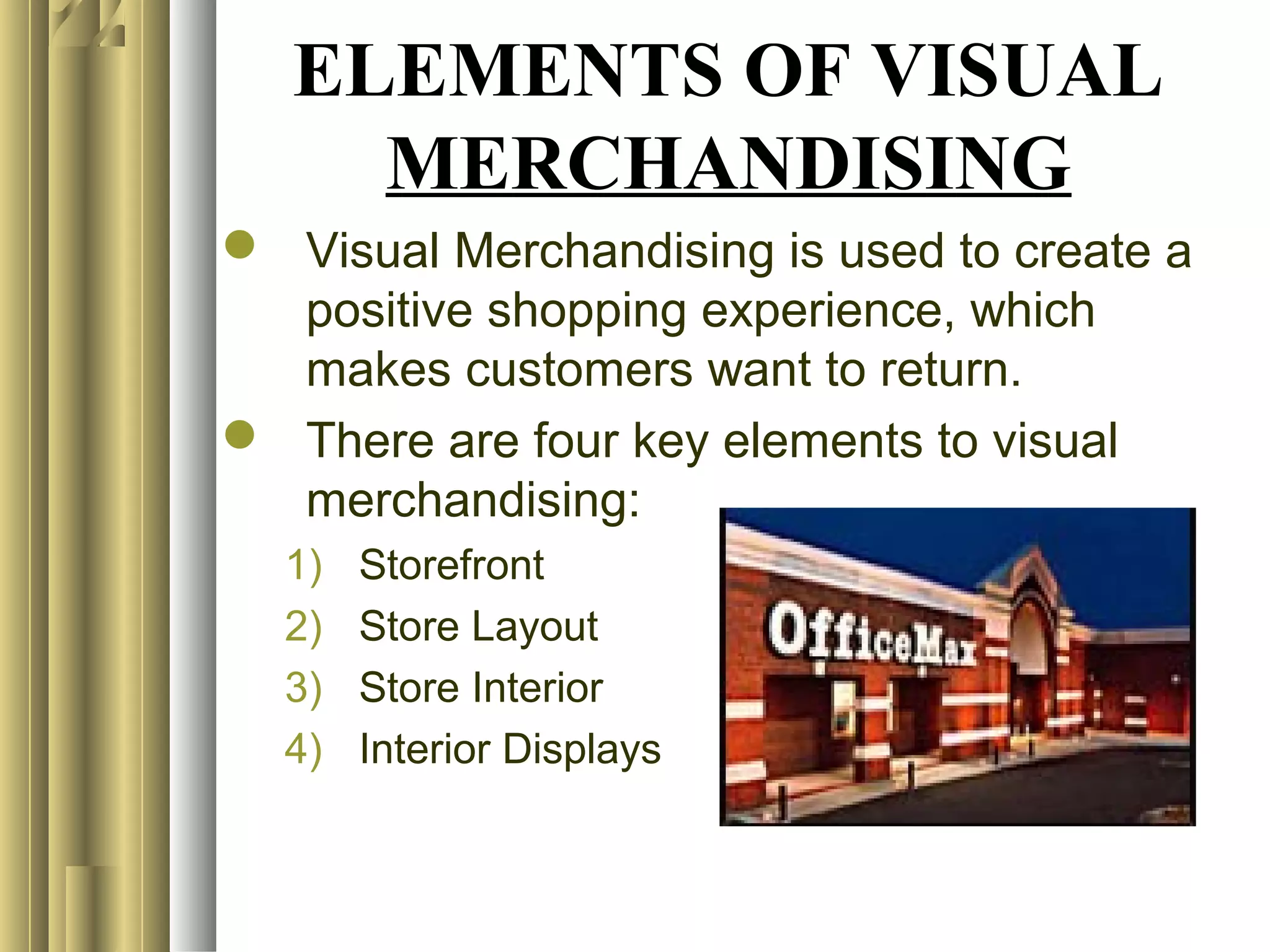 10) chapter 18 visual merchandising and display | PPT