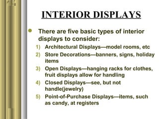 10) chapter 18 visual merchandising and display | PPT