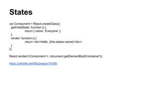 Hands On React | PPTX | Web Development | Internet