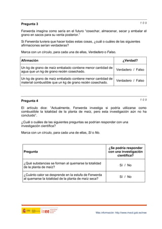 PISA ciencias:El maíz | PDF