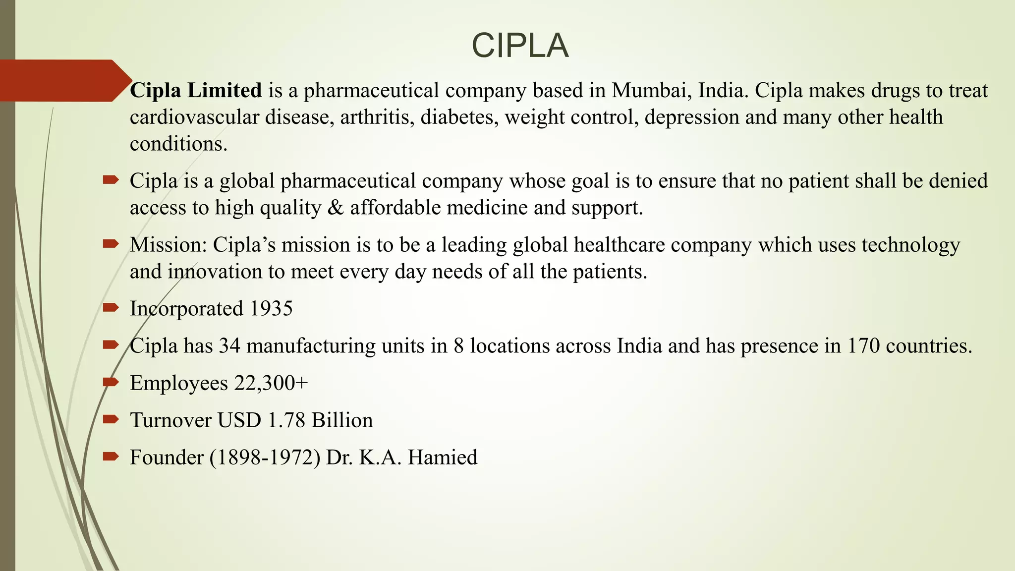 cipla and sun pharma | PPTX