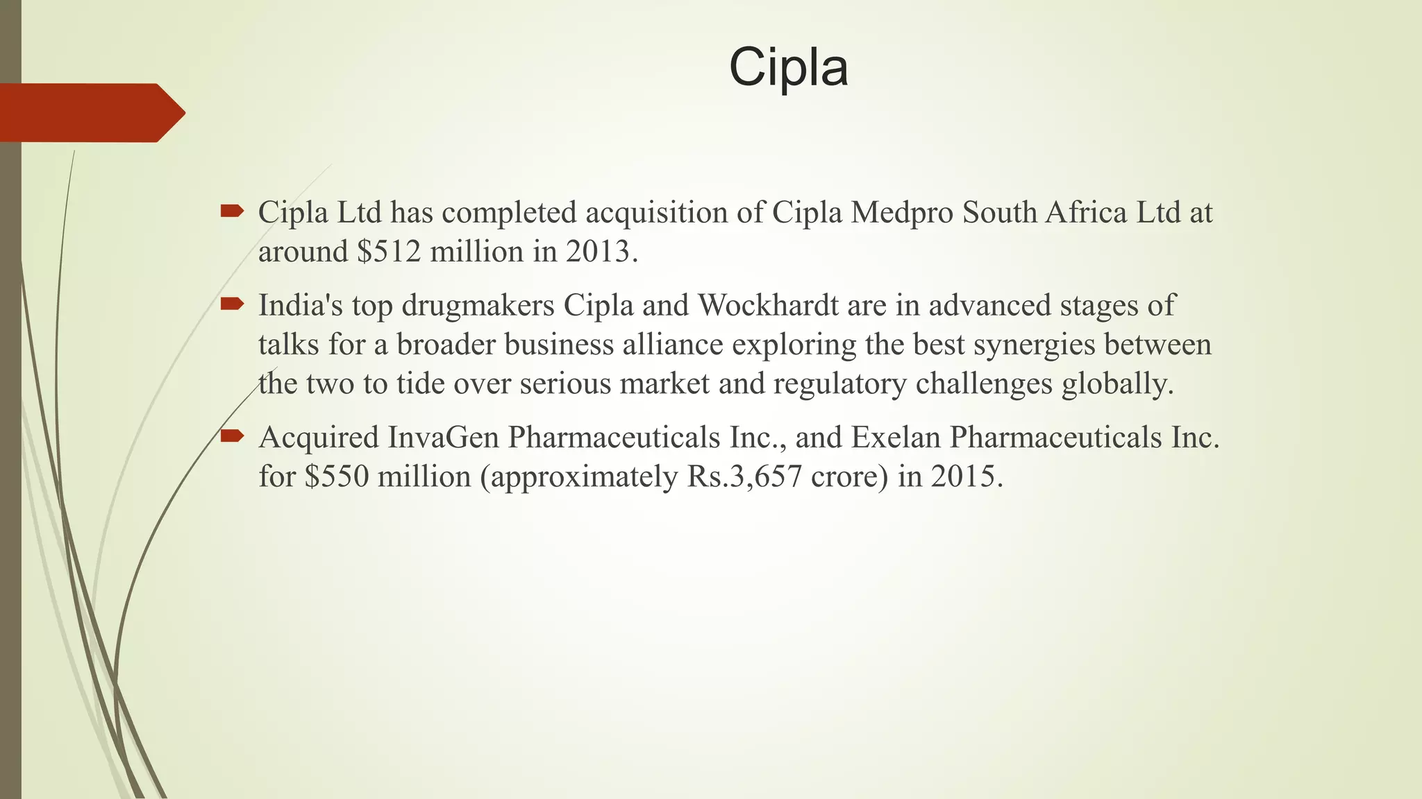 cipla and sun pharma | PPTX