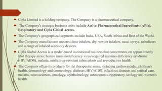 cipla and sun pharma | PPTX