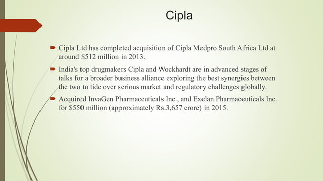 cipla and sun pharma | PPTX