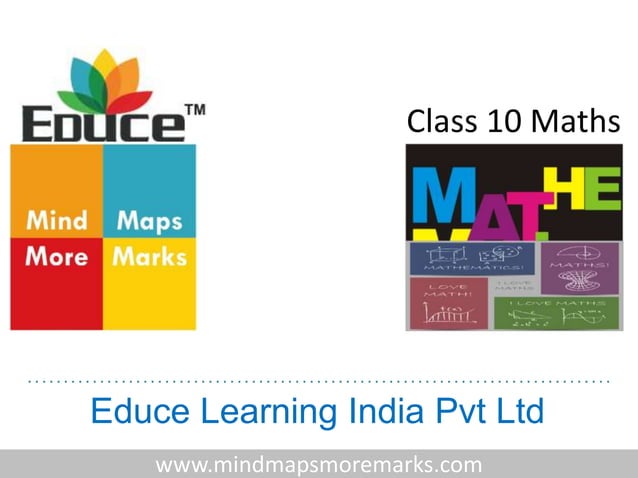10 class maths sample mindmaps | PPTX | Science