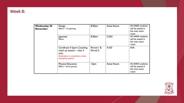 10CLA Term 4 Week 6 Exam preparation reminders.pptx | Free Download