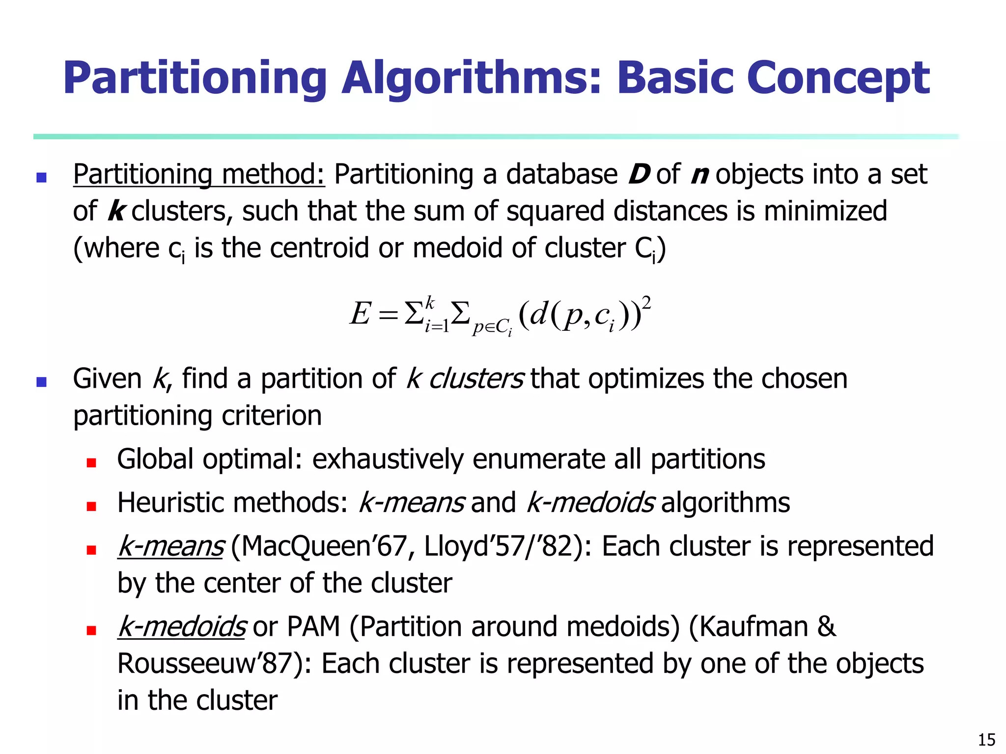 Data Mining Concepts and Techniques, Chapter 10. Cluster Analysis: Basic Concepts and Methods | PPT