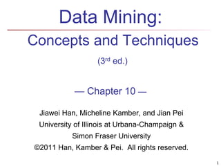 data mining cocepts and techniques chapter | PPT