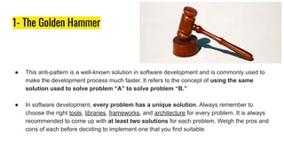 10 Code Anti-Patterns to Avoid in Software Development.pdf | Web Development | Internet
