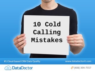 10 cold calling mistakes | PPT