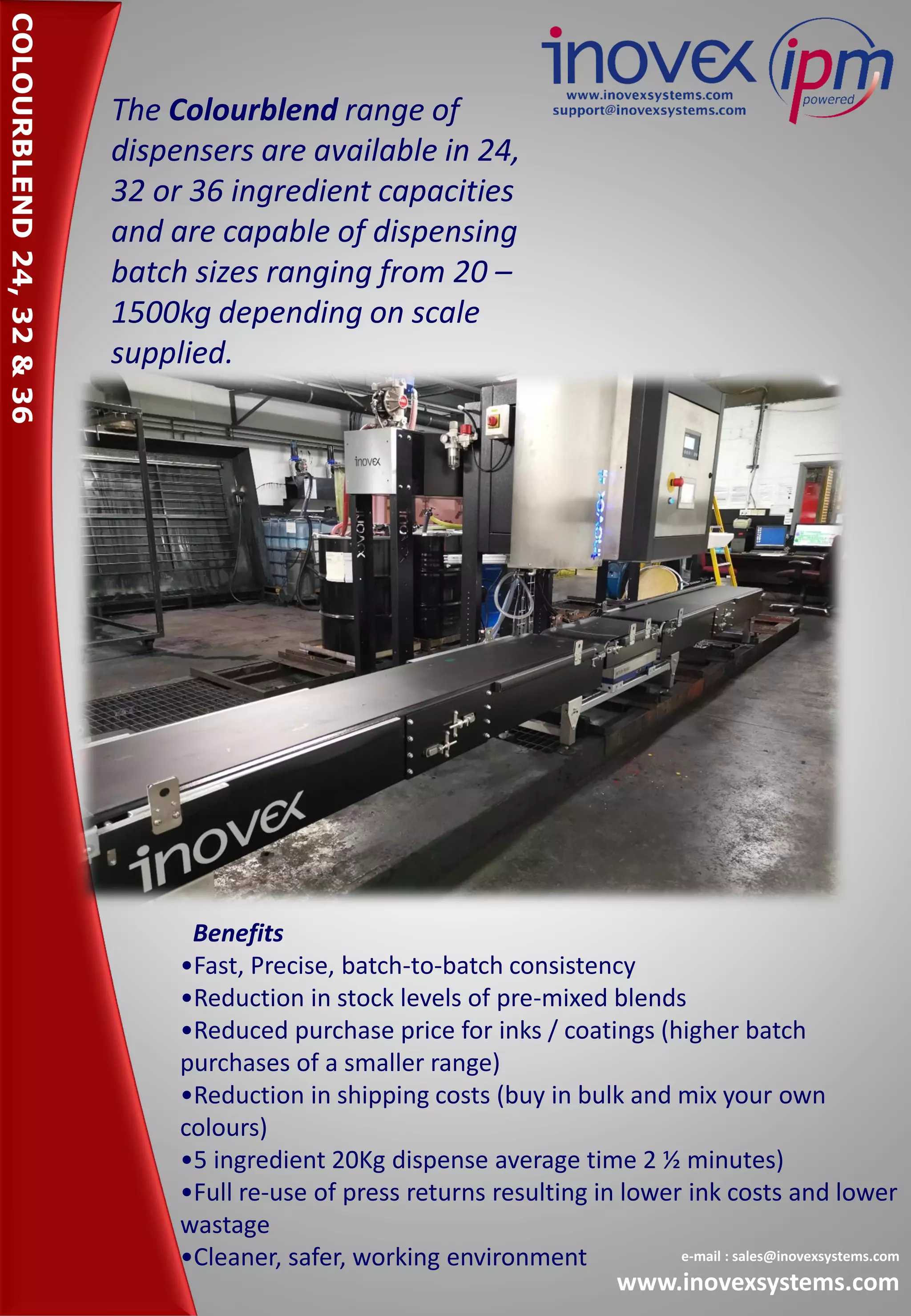 Inovex Colourblend Auto Conveyor and Mixer - Chemical, Paint and Ink ...