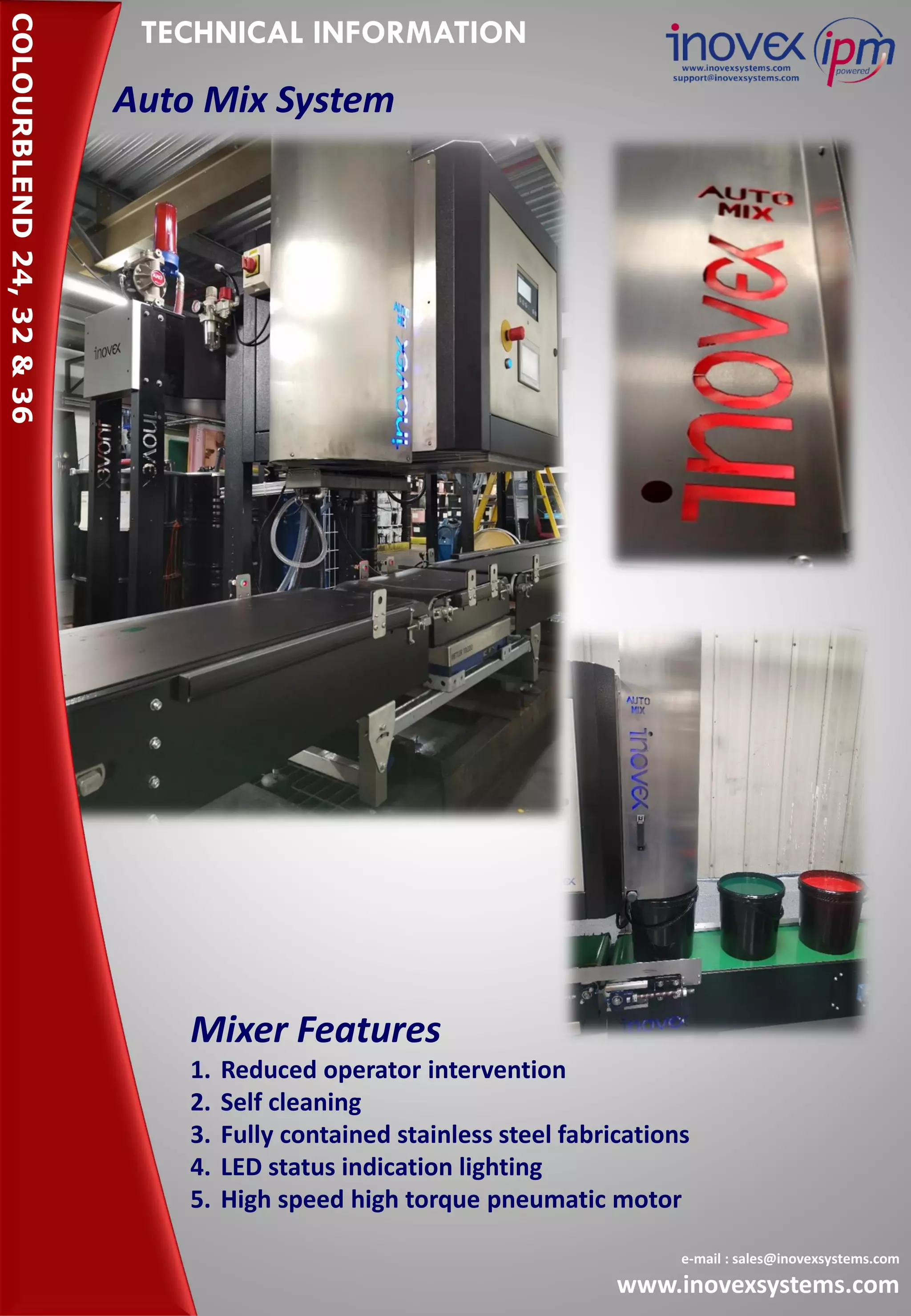 Inovex Colourblend Auto Conveyor and Mixer - Chemical, Paint and Ink ...