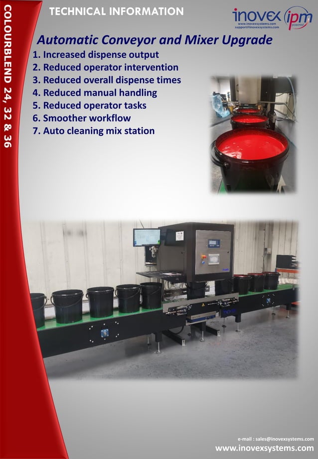 Inovex Colourblend Auto Conveyor and Mixer - Chemical, Paint and Ink ...