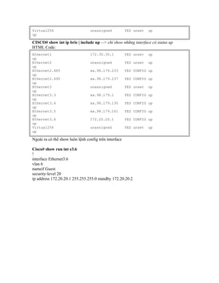 10 Command Line quan trọng để giao tiếp với Cisco IOs | DOC