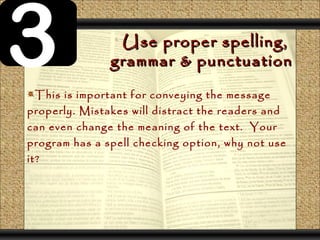 10 commandments -_for_effective_e_mail_communication | PPT