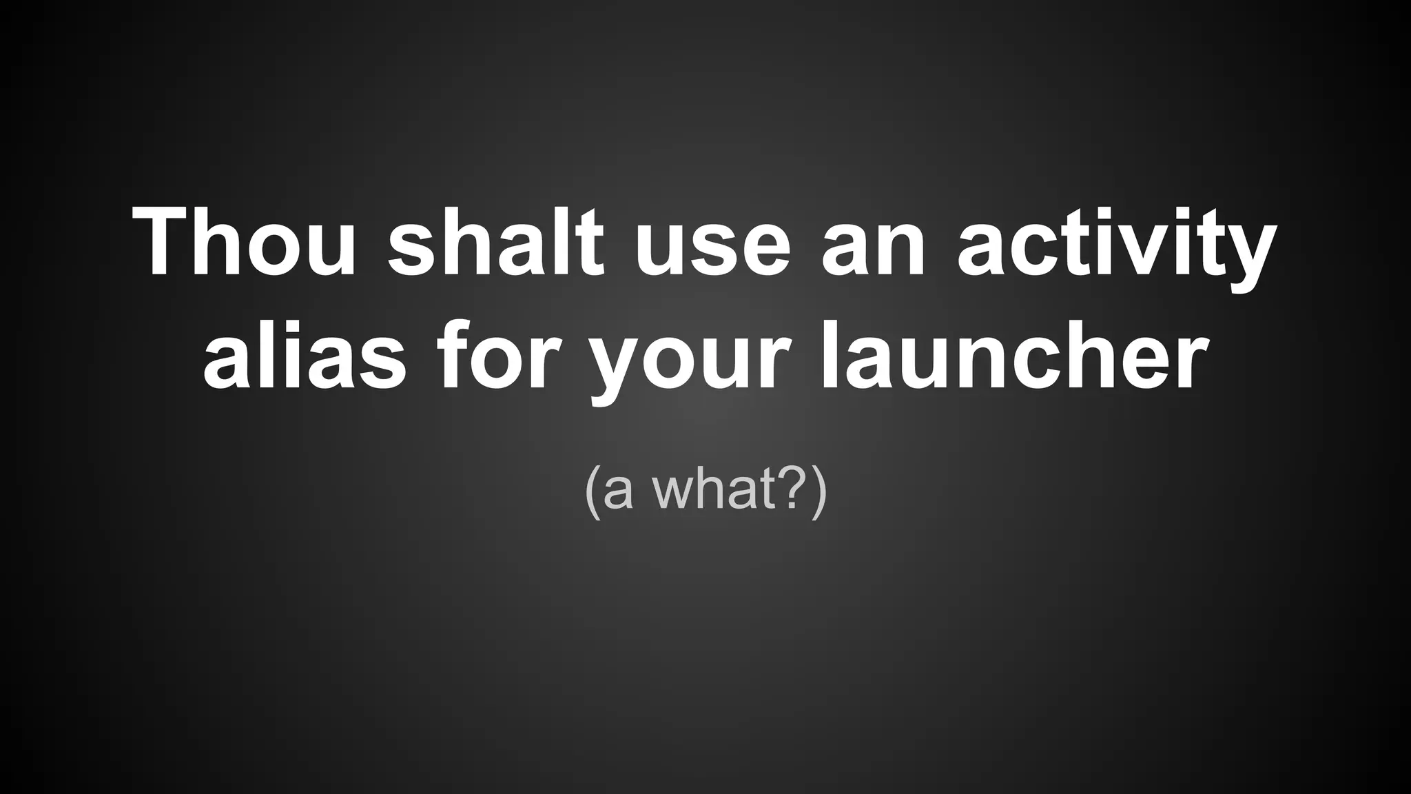 10 commandments for better android development | PPT