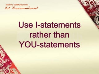 10 commandments of marital communication | PPT