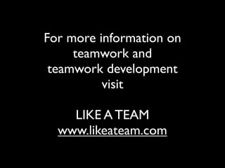 10 commandments of teamwork | KEY