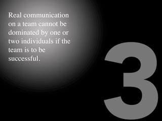 10 commandments of teamwork | KEY