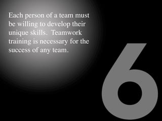 10 commandments of teamwork | KEY