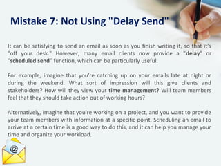 10 common e-mail mistakes | PPT