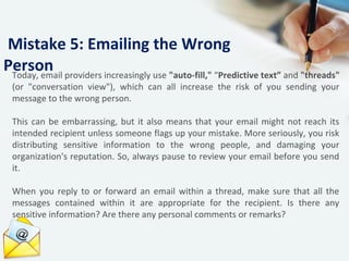 10 common e mail mistakes | PPT