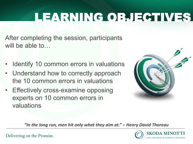 10 Common Errors in Valuation | PPT