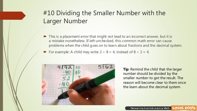 10 common math errors made by elementary students