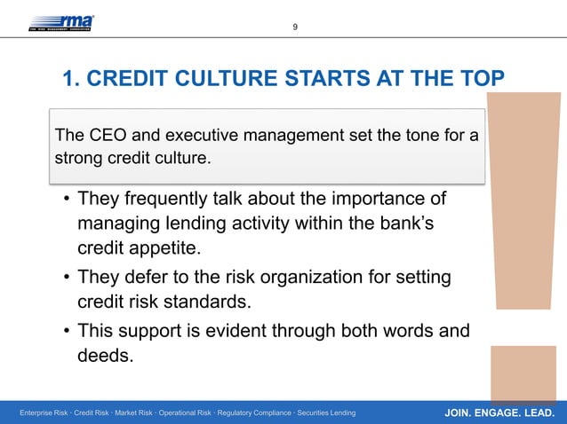 10 Components of a Robust Credit Culture | PPT