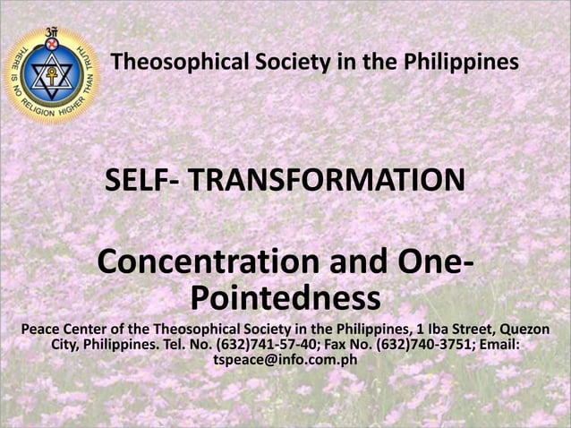 10 Concentration And One Pointedness | PPT