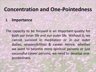 10 Concentration And One Pointedness | PPSX