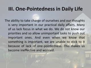 10 Concentration And One Pointedness | PPSX