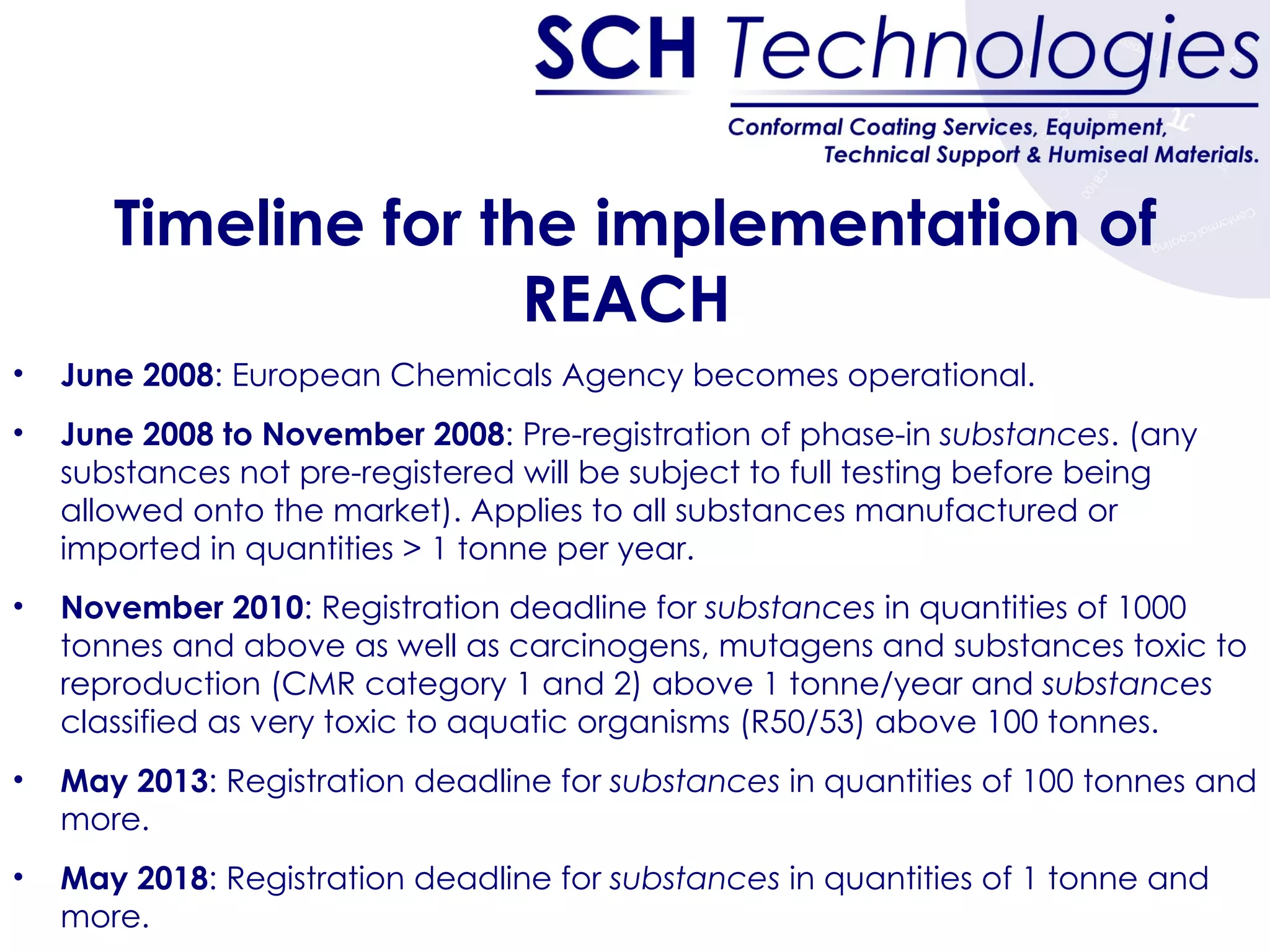 Conformal Coatings and the Impact of VOC and Reach Legislation | PPT ...