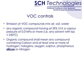 Conformal Coatings and the Impact of VOC and Reach Legislation | PPT