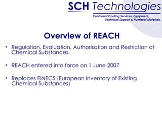 Conformal Coatings and the Impact of VOC and Reach Legislation | PPT