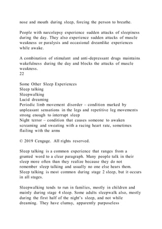 10Consciousness© 2019 Cengage. All rights reserved. | DOCX