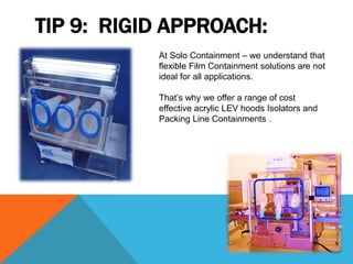 10 Containment Tips: | PPT
