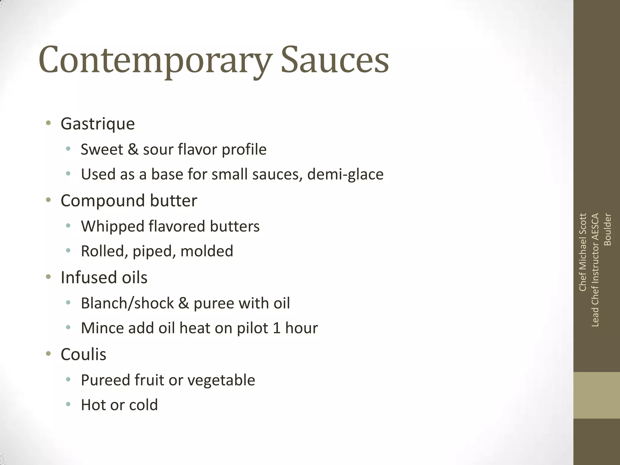 10 contemporary sauces | PPTX
