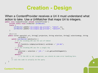 Android App Development - 10 Content providers | PPT