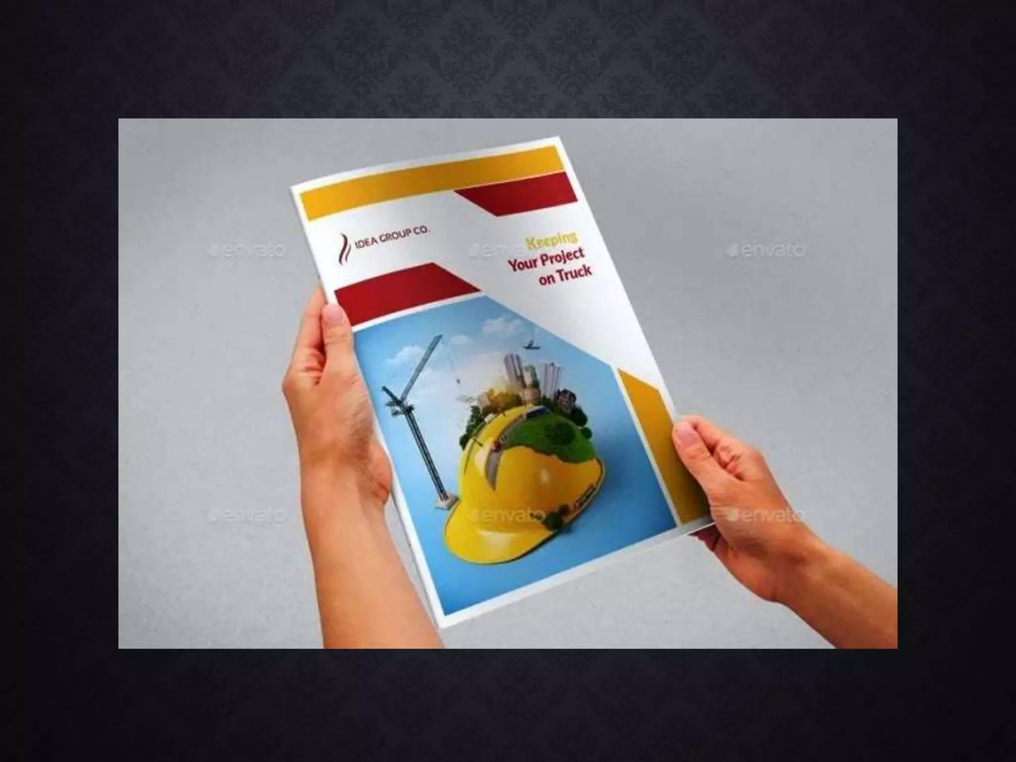 10 contoh brosur perusahaan konstruksi desain kreatif | PPTX