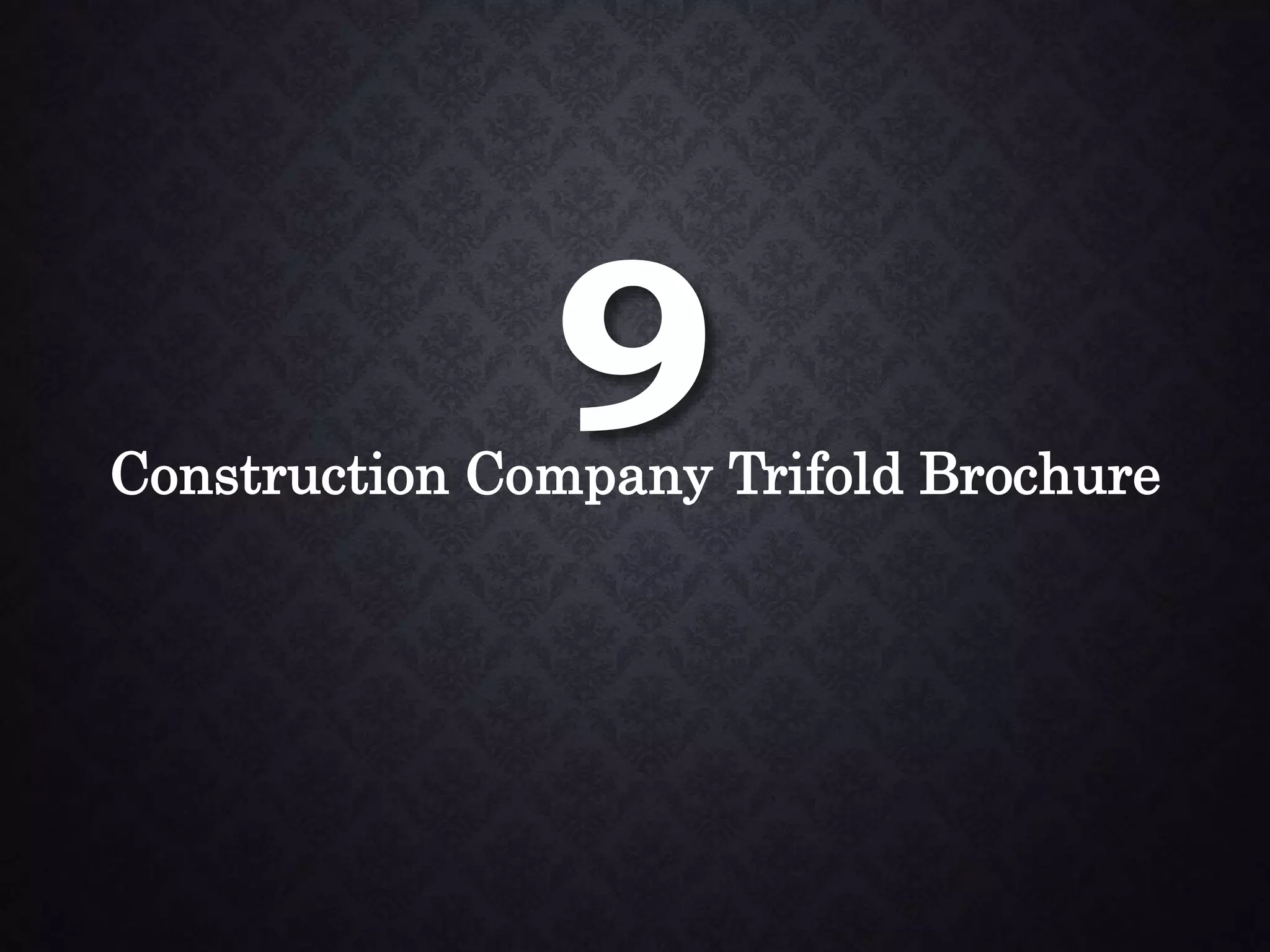 10 contoh brosur perusahaan konstruksi desain kreatif | PPTX