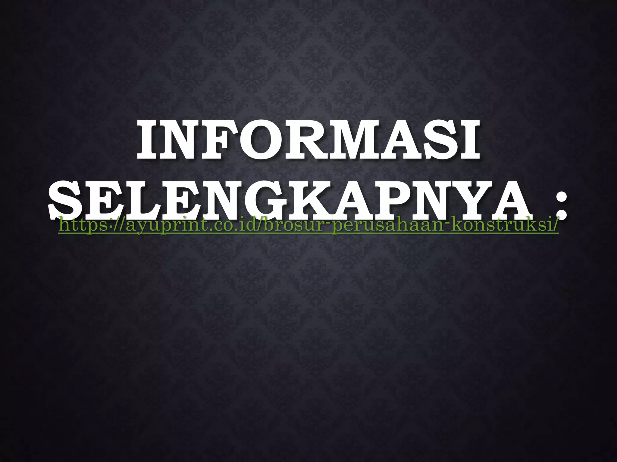 10 contoh brosur perusahaan konstruksi desain kreatif | PPTX