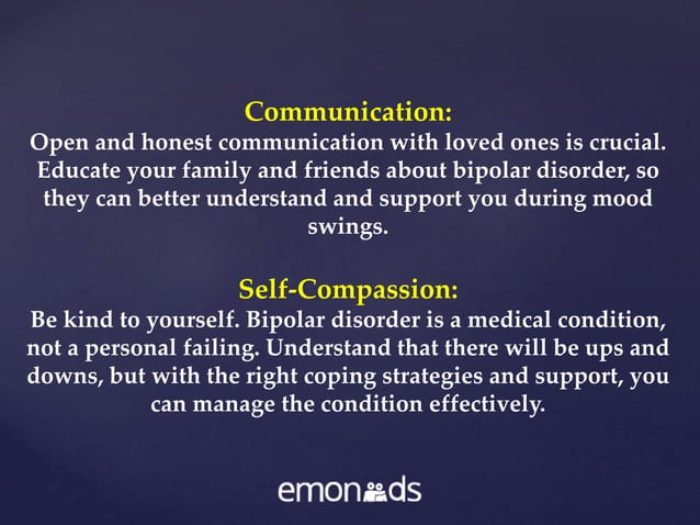10 Coping Strategies for Bipolar Disorder.pptx | Mental Health ...