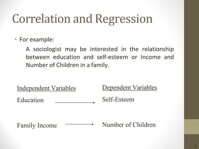 Regression and correlation in statistics | PPTX