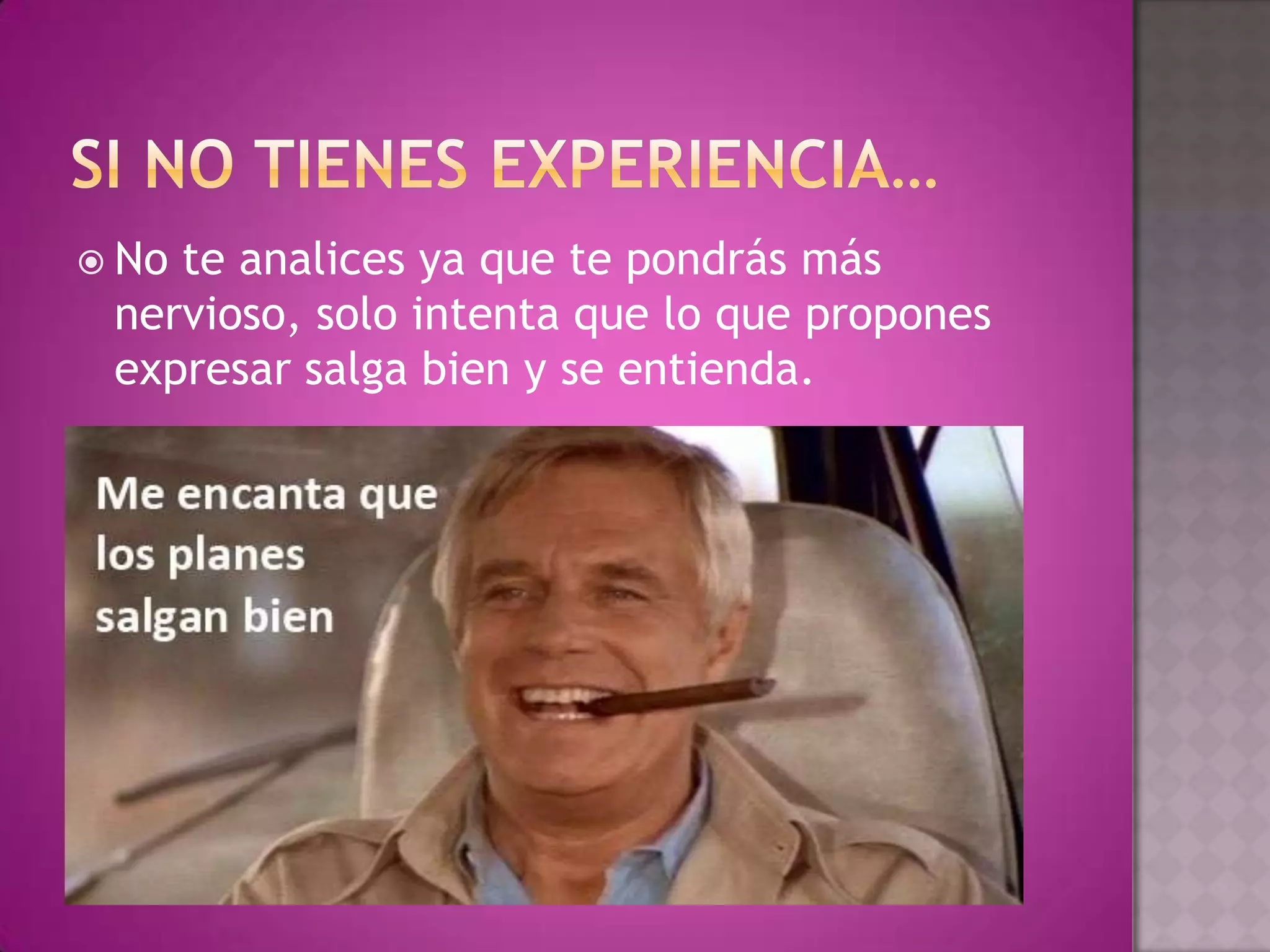 10 cosas que se deben hacer en una presentación y diez que no | PPT ...