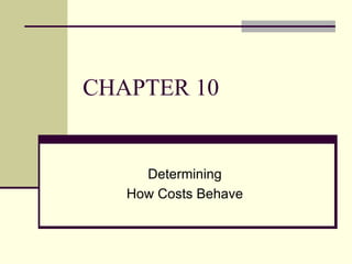 10 Cost Behavior HIGH - LOW METHOD.ppt | Business Accounting & Finance ...