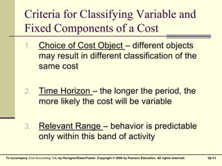 10 Cost Behavior HIGH - LOW METHOD.ppt