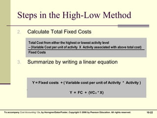 10 Cost Behavior HIGH - LOW METHOD.ppt | Business Accounting & Finance ...