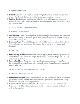 10 Creative Ideas to use Custom Embroidered Patches.docx
